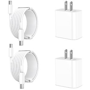 【MFi Certified】iPhone 15 Charger Fast Charging, KYOHAYA 2Pack PD 20W USB-C Power Type-C Wall Charger Adapter + 10FT Long USB-C to USB-C Cable for iPhone 15/15 Plus/15 Pro/15 Pro Max, iPad Pro/Air/Mini