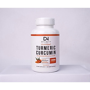 Turmeric Curcumin with BioPerine Black Pepper 1400mg, Support GLP-1 Naturally, Max Absorption Turmeric Supplement for Joint Support with 95% Standardized Curcuminoids C3 Complex, Non GMO, 120 Capsules