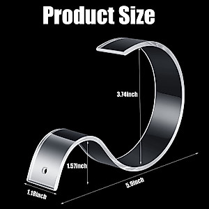 Acrylic Belt Display Stand Acrylic Belt Holder Clear Belt Organizer Belt Display Case Space Saver Case for Men and Women Belt, Store Display or Home Use (10 Pieces)