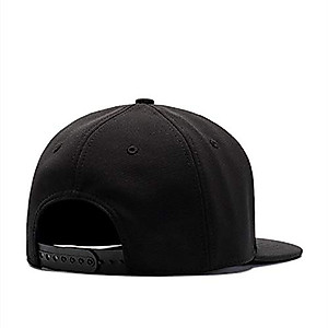 Snapback Hats for Men Baseball Cap Adjustable Flat Bill Trucker Dad Gift Skull Hat Skeleton Hand Snap Backpack Skateboard Hats for Boys Teen Black