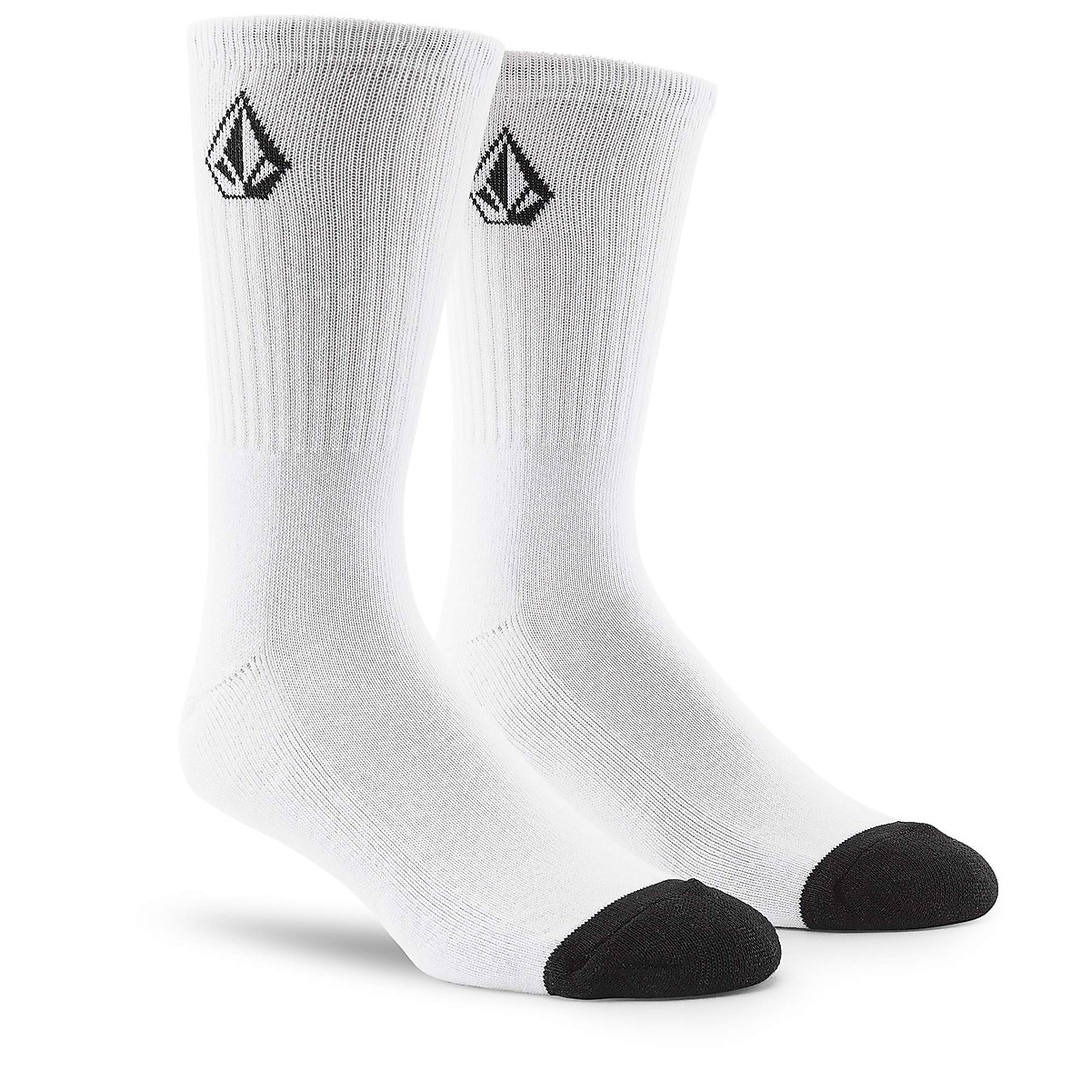 Volcom Men's Full Stone Sock 3-Pack, WHITE, 3 PACK