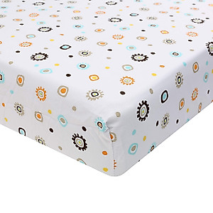 Brandream Jungle Crib Bedding Set for Boys Woodland Nursery Baby Bedding Crib Set, Elephant Monkey Tiger Animal 5PCS Neutral