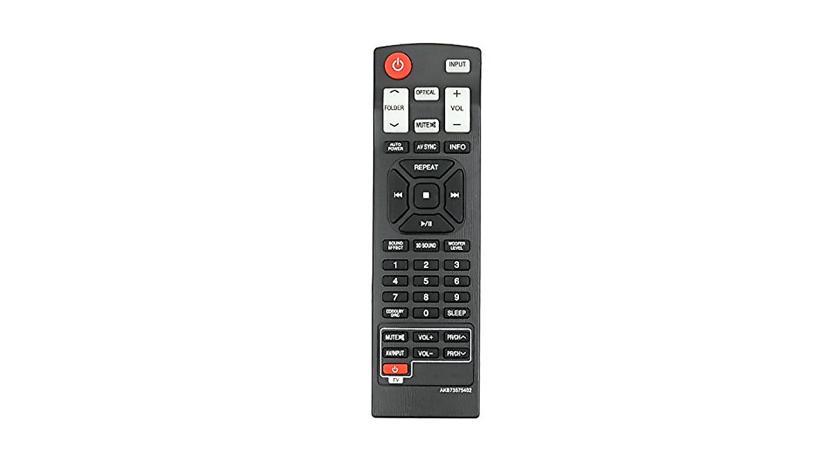 LG Sound Bar Remote Replacement - Easy Plug & Play Control