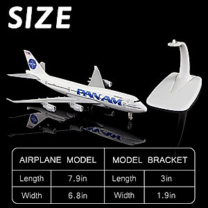 Busyflies 1:300 Scale American Panam Airlines 747 Airplane Models Alloy Diecast Airplane Model