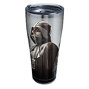 Tervis Triple Walled Star Wars Insulated Tumbler Cup Keeps Drinks Cold & Hot, 30oz - Stainless Steel, Darth Empire