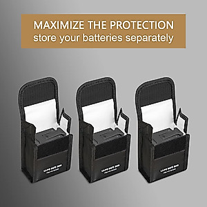 Arzroic Battery Safe Bag Fireproof Case for DJI FPV Drone Accessories Battery Holder Protector
