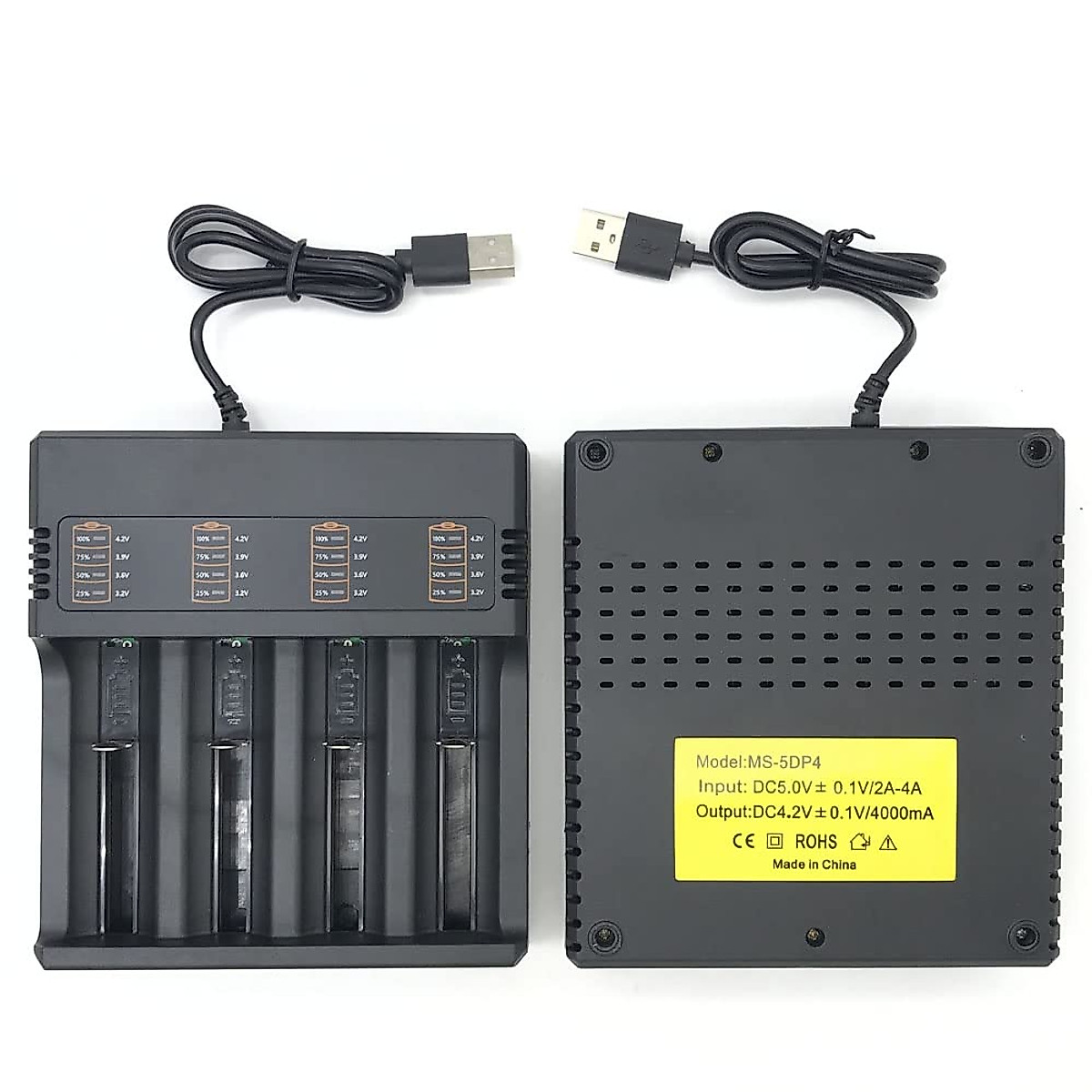 Universal Lithium 18650 Battery Charger for 3.7V Li-ion 18650 26650 18490 17670 17500 22650 21700 20700 18350 16340 RCR123A 14500, AA AAA & C Ni-MH Ni-CD Rechargeable Batteries