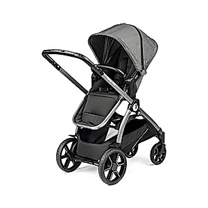 Peg Perego Ypsi Travel System - Includes Ypsi Lightweight Reversible Stroller and Primo Viaggio 4-35 Nido Infant Car Seat - Made in Italy - Atmosphere (Grey)