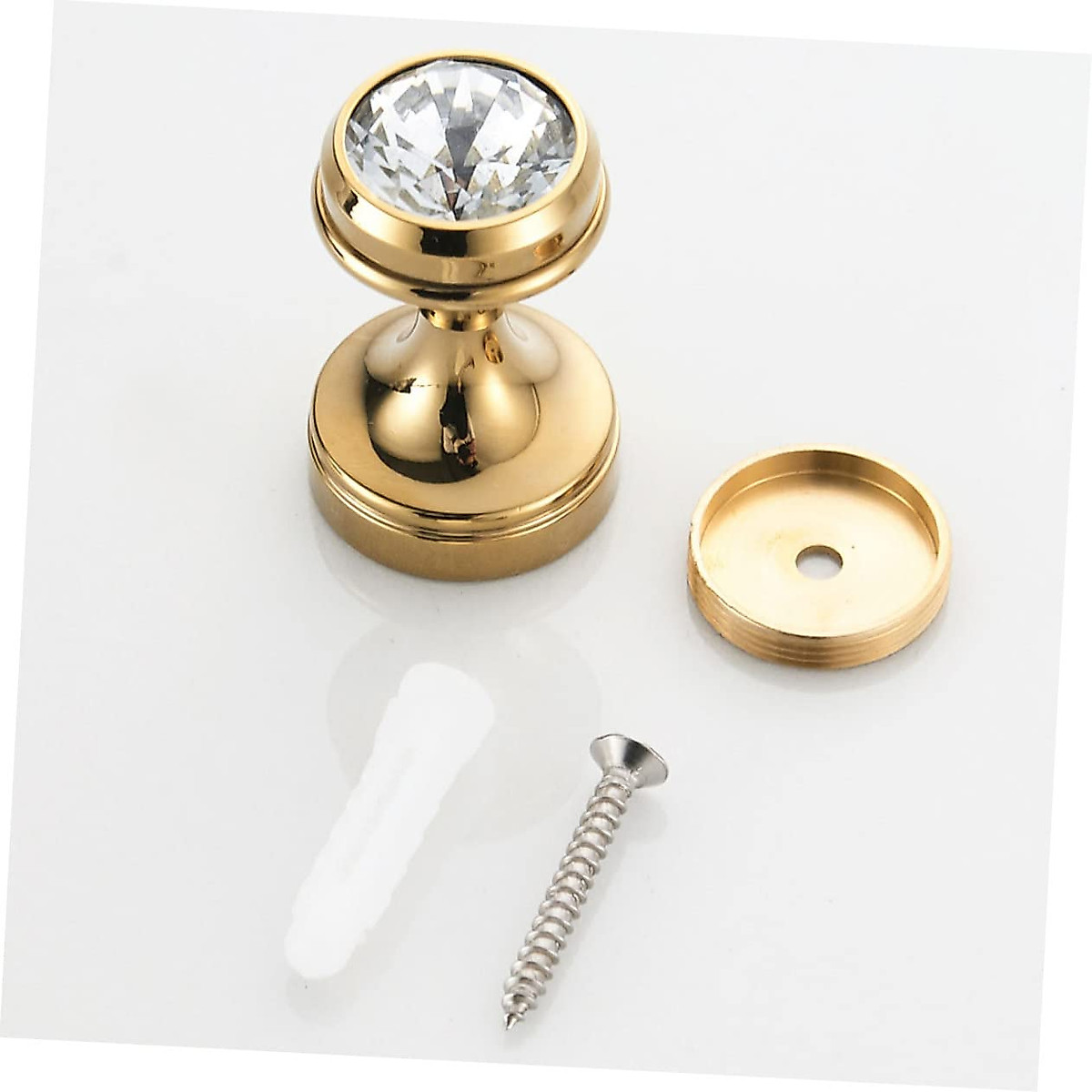 ARTIBETTER 3 Pcs Wall Hanging Hook Furniture Door Hanger Curtain Buckle Diamond Wall Hook Bathroom Crystal Hook Wall Towel Hook Crystal Curtain Holdbacks Kitchen Cabinet Decor Coat Heavy