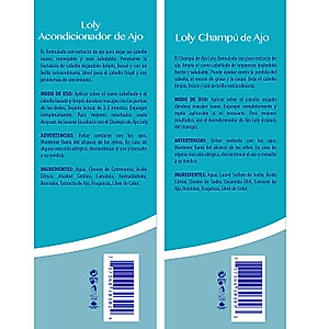 Loly Garlic Shampoo + Conditioner 16 oz Combo Unscented