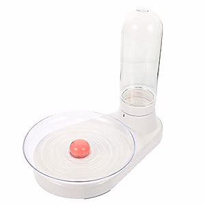 Ipetboom Dog Fountain Food Automatic Puppy Drinking Cat Self Bowl Pet Waterer Station Container Home Feeder Feeding Machine Water Tool Household White Cage Fountains Dispenser Creative