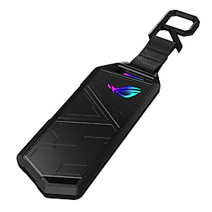 ROG Strix Arion M.2 NVMe SSD Enclosure-USB3.2 GEN2 Type-C, 10Gbps, Aura Sync RGB, Dual USB-C to C and USB-A to C Cables, Thermal Pads, PCIe 2280/2260/2242/2230 M Key/B+M Key, Screwdriver-Free