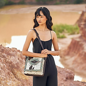 Myra Bag Teal Flowers Concealed Bag S-3979