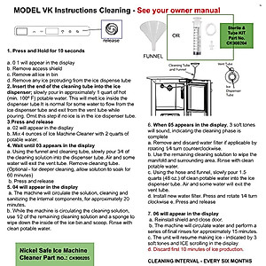 GLOB PRO SOLUTIONS Freestanding Ice Maker Machine Cleaner Compatible with 37050, 41978 U-line, Ice-O-Matic, Jenn Air, Blaze, Manitowoc, Marine Crescent