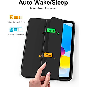 Kenke iPad 9th Generation Case 2021/iPad 8th Generation Case 2020/iPad 7th Generation Case 2019 iPad 10.2 Inch Case with Left Side Pencil Holder Soft PU Back Auto Wake/Sleep (Matcha Green)
