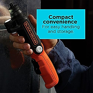 BLACK+DECKER 4V MAX* Cordless Screwdriver with LED Light (BDCSFL20C)