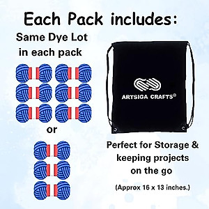 Bernat Baby Velvet Yarn Pink Mist 164018-18015 (3-Skeins) Same Dye Lot Worsted Medium #4 Soft 99% Acrylic/1% Polyester Bundle with 1 Artsiga Craft Bag