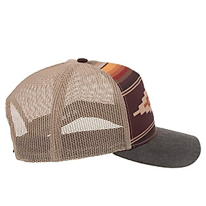 ARIAT Ladies Snap Back Aztec Logo Hat, Tan