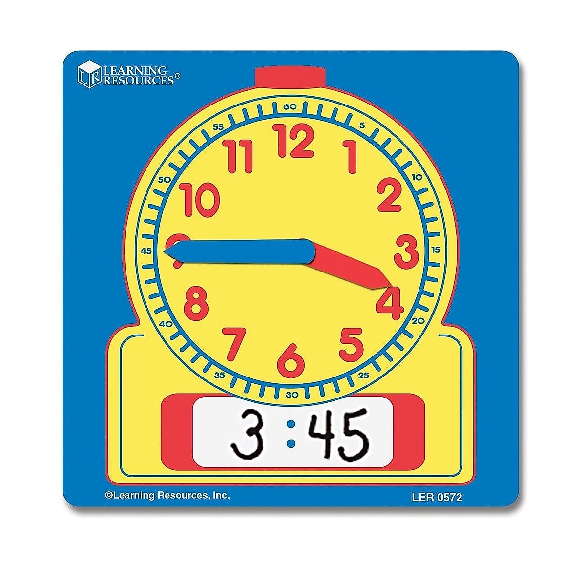 Learning Resources Write and Wipe Student Clocks, Help Kids Practice Time, Clocks for Kids, Write and Wipe Clocks, Homeschool, Classroom, Set of 10