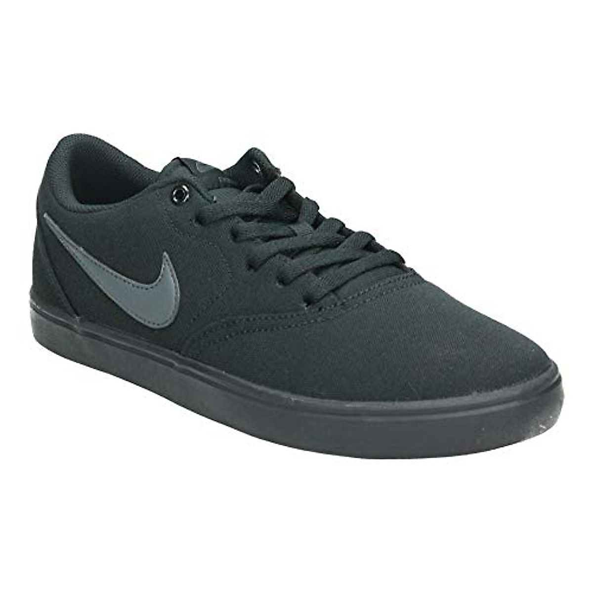 Nike Men's SB Check Solarsoft Canvas Skate Shoe Black/Anthracite 11