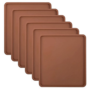 6Pcs Silicone Dehydrator Sheets - Nonstick Silicone Drye Mats with Edge , Compatible with Cosori CP267-FD, Multi-purpose Reusable for Jerky, Fruit, Meat, Herbs, Vegetables, Crackers