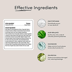 Jupiter Anti-Dandruff Scalp Serum, Leave-On Restoring Serum, for Dry, Itchy, & Oily Scalp, Aloe Vera, & Niacinamide, Color-Safe, Vegan, Cruelty-Free, Paraben, Phthalate, & Sulfate-Free, 3.4 fl oz