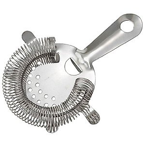 Winco Stainless Steel 4-Prong Bar Strainer