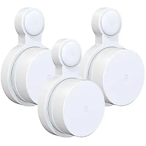 Outlet Wall Mount for Google WiFi AC1200, No Messy Wires Space Saving Easily Be Moved Outlet Mount for Google Mesh WiFi Router, Best Design for Winding Power Cord (3 Pack)