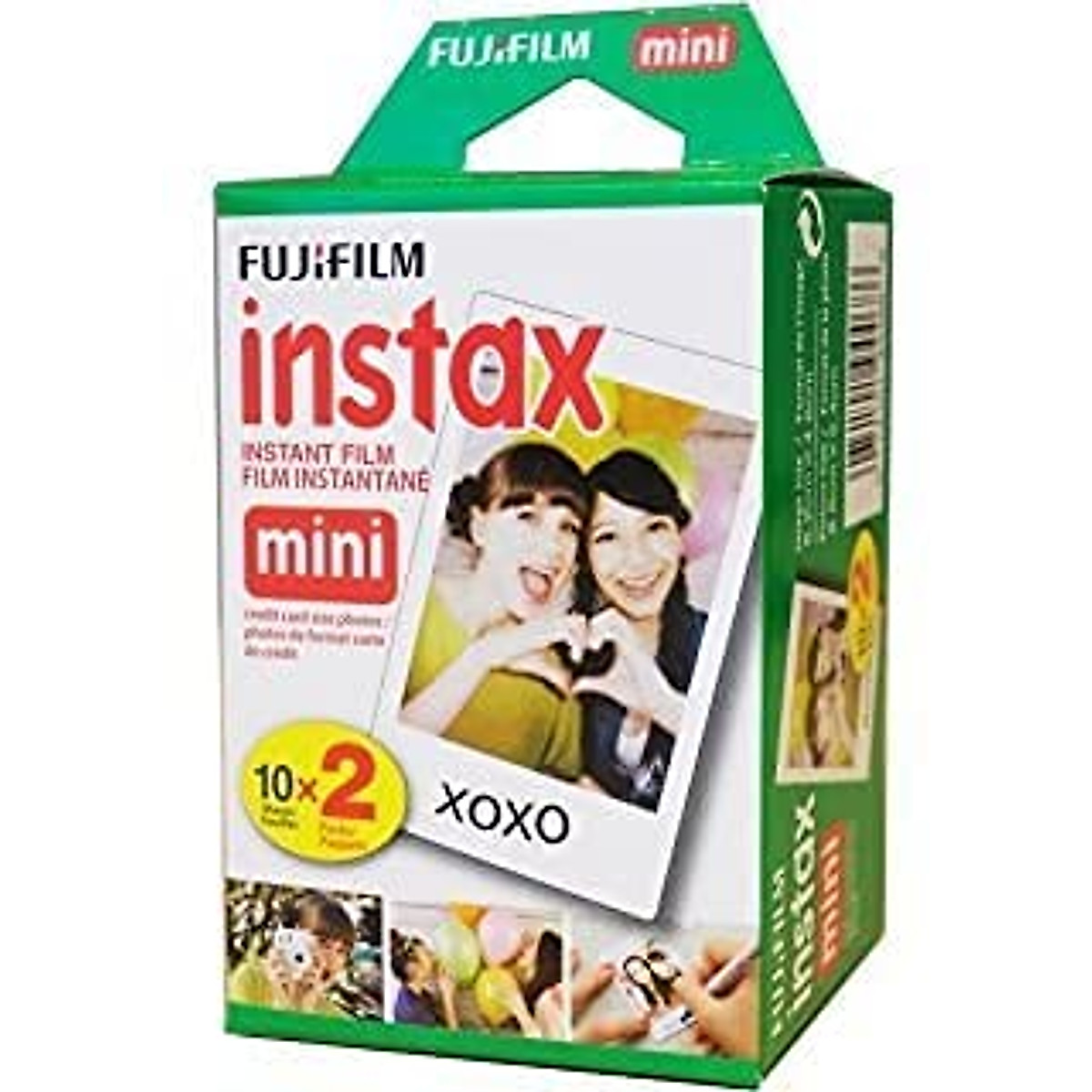 Fujifilm Instax Mini Instant Film, Twin Packs (3 Pack, Total 60,Sheets) 40 Sticker Film Frames + Photo Bouquet Holder