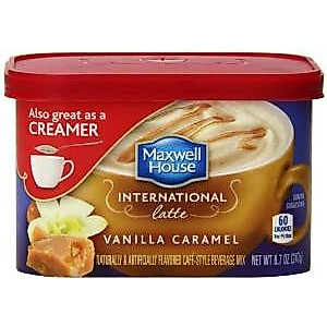 Maxwell House International Cafe 4-Can Variety Bundle includes 1-Can Cafe Francais, 7.6 oz + 1-Can French Vanilla, 4 oz + 1-Can Vanilla Caramel, 8.7 oz + 1-Can Cafe Vienna, 9 oz