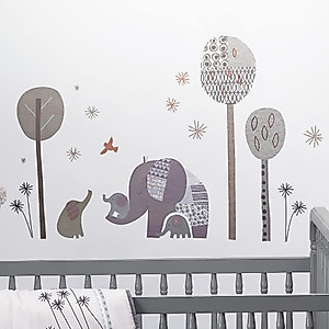 Bedtime Originals Elephant Love Gray Elephants/Trees/Stars Wall Decals/Stickers