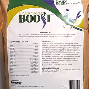 Backyard Boost Daily Essentials Chicken Feed | Palleted High Protein Food for Laying Hens | 2.5 Pound Bag