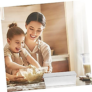 Abaodam Box Toast Box Bread Toast Box Non- Stick Bread Pan Bread Loaf Pan Mini Toast Stainless Steel Griddle Cake Stencils Loaf Pans for Baking Non-stick Loaf Pan Molds for Baking Tray