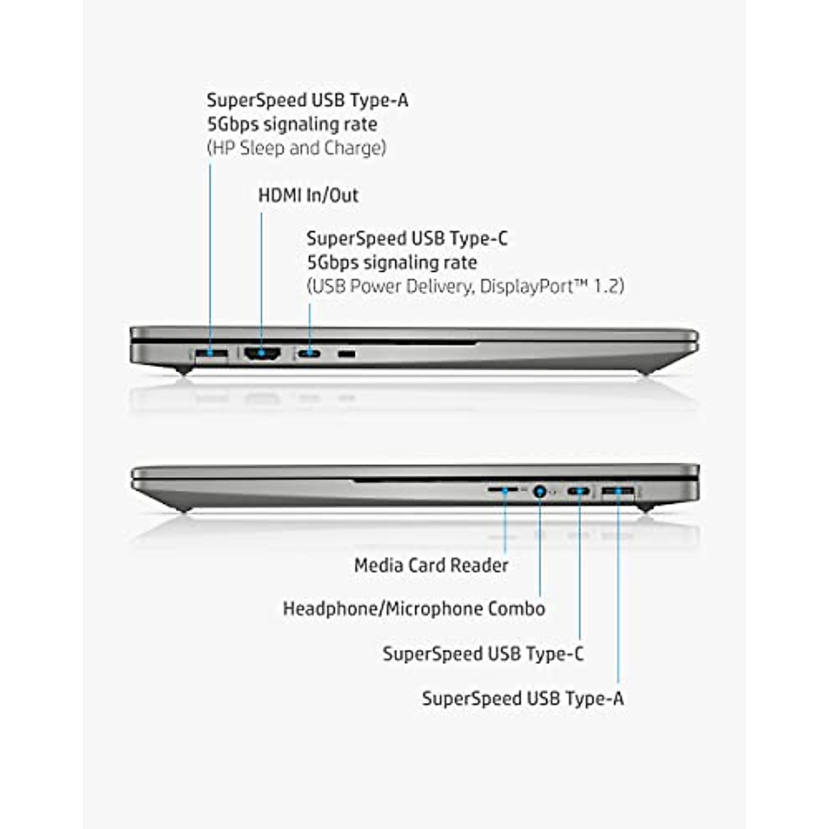 HP Chromebook 14B-NB0010NR 14-inch Touchscreen Laptop, Intel Core i3, 8GB DDR4 RAM, 128GB SSD, Intel UHD Graphics, HDMI, USB-C, MicroSD Reader, WiFi, Google ChromeOS, Mineral Silver (Renewed)