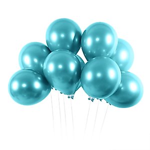 OOTDAY Green Balloons, 50PCS Birthday Balloons, Metallic Balloons, 12inch(30cm) 100% Latex Helium Balloons, Birthday Wedding Baby Shower Graduation Anniversary Party Decorations