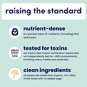 Cerebelly Organic Baby Food Pouches Kale Sweet Potato Apple (4 Ounce, 6 Count) - Toddler Snacks - 16 Brain-supporting Nutrients from Superfoods - Healthy Snacks, Gluten-Free, BPA-Free, No Added Sugar