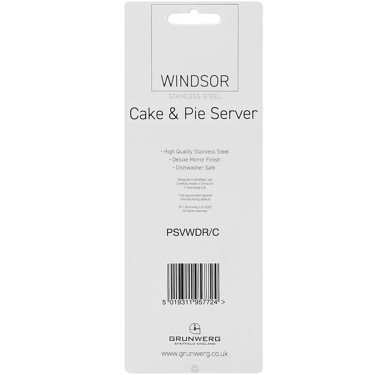 Grunwerg PSVWDR/C Pie/Cake Server, Stainless Steel