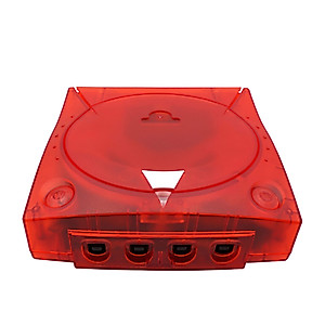 Kingjinglo Plastic Housing Shell Replacement Translucent Case for SEGA Dreamcast DC Console Game Console Box for SEGA Dreamcast DC, Black