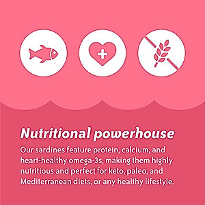 Chicken of the Sea Sardines in Water, Wild Caught, 3.75 oz. Can (Pack of 18)