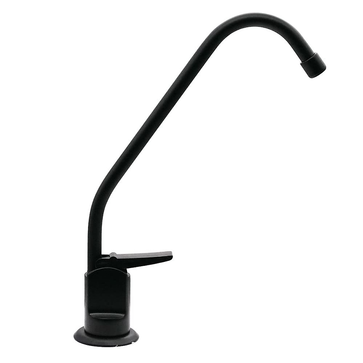 Westbrass A2031-NL-62 8" Touch-Flo Style Pure Cold Water Dispenser Faucet, 1-Pack, Matte Black