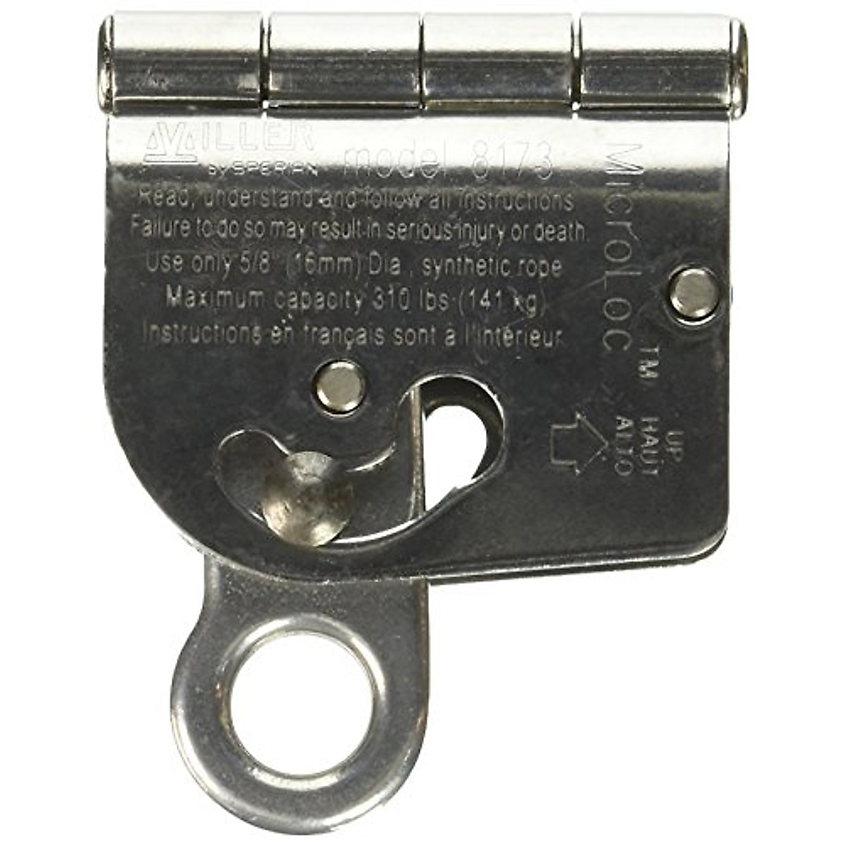 Miller by Honeywell by 8173/U MicroLoc Trailing Wire Rope Grabs for 5/8-Inch Wire Rope, Universal