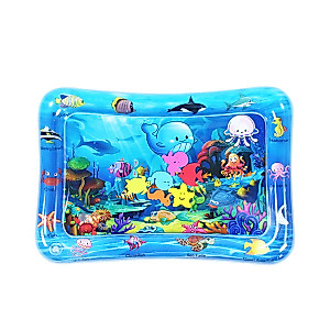 SUNSHINE-MALL Infant Toys, Tummy time Baby Toys, Inflatable Play Mat Water Cushion Baby Toys, Fun Early Development Activity Play Center for Newborn (70 x 50 cm)