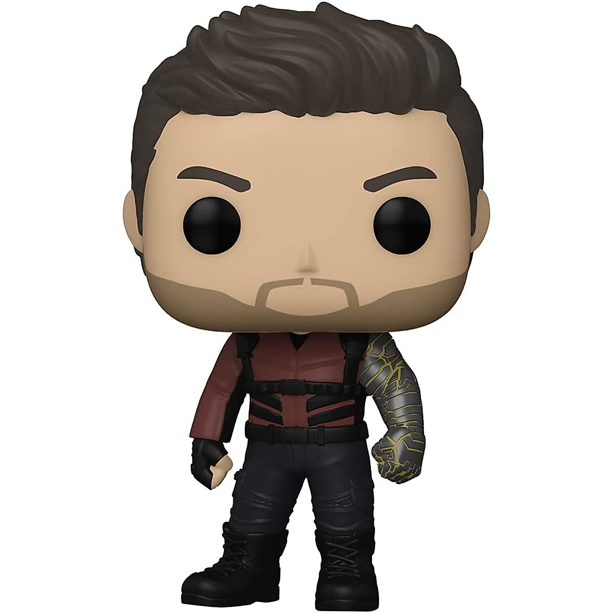 Winter Soldier (Zone 73) Funko Pop Protector Bundle - Marvel: Falcon and The Winter Soldier - Winter Soldier (Zone 73) Pop Figurine 3.75 Inch with Clear Plastic Pop Protector Case