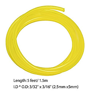 HUZTL 20 Feet Petrol Fuel Line Hose Tube with 4 Sizes (5 feet each) for Common 2 Cycle Small Engine Weedeater Chainsaw