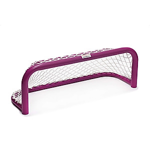 RinkMaster Pink Single Piece Heavy Duty 2 inch Welded Steel Pond Hockey Net for The Backyard Rink - 36" W x 12" H x 12" D - Safe Hockey net