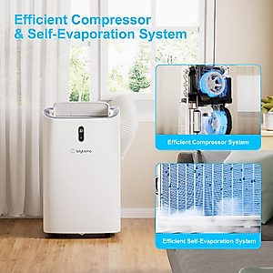 Wiytamo 14,000 BTU Portable Air Conditioners for Room Up to 700 Sq.Ft, Cool, Heat, Dehumidifier & Fan 4 in 1 Portable AC Unit, Room Air Conditioner with LED Display & Remote/24 Hrs Timer/Auto Swing