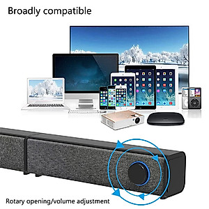 IRDFWH Speakers TV Sound Bars Detachable Soundbar Home Theater Dual Connection Methods for TV PC Smartphone