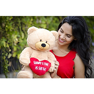 Hollabears Extra Large 16" Shawty U Fine Teddy Bear - Funny and Cute Valentine's Day Gift