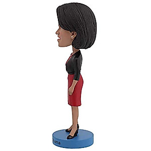 Royal Bobbles Michelle Obama Bobblehead, Premium Polyresin Lifelike Figure, Unique Serial Number, Exquisite Detail