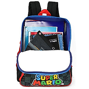 Nintendo Boys' Mario Backpack with Lunch, Blue, One Size